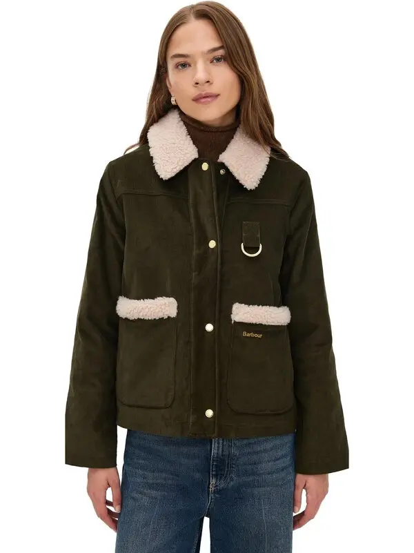 Barbour Tabitha Corduroy Jacket - Olive