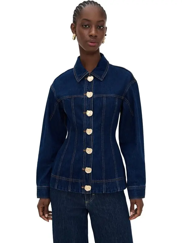 Aje Genesis Denim Shirt - Dark Classic Wash