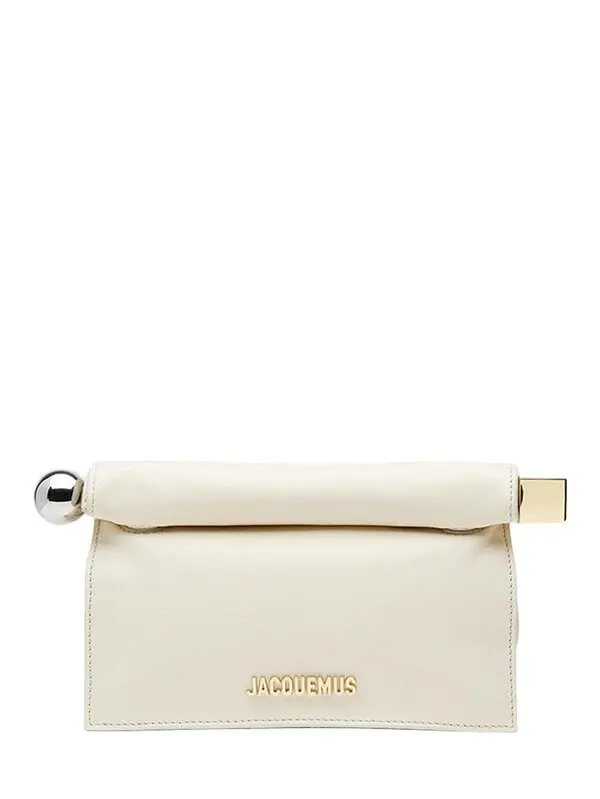 Jacquemus The Small Rond Carré Clutch - Off White