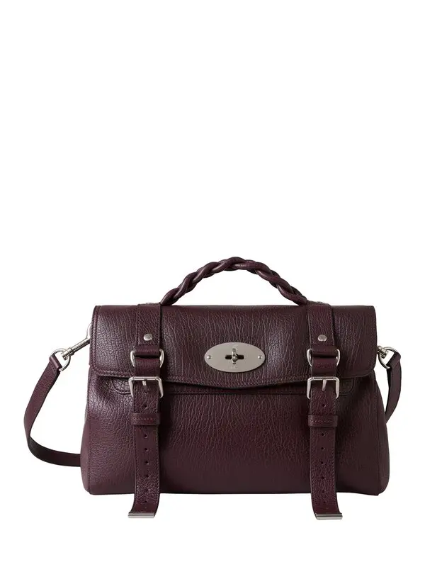 Mulberry Grained Leather Alexa Crossbody Bag - Red