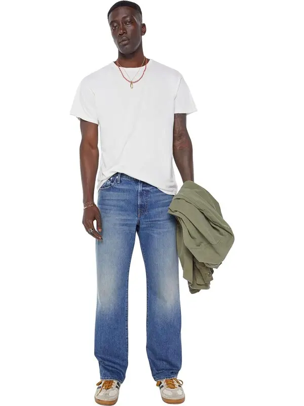 MOTHER The Big Shot Cashing Out Jeans - Blue