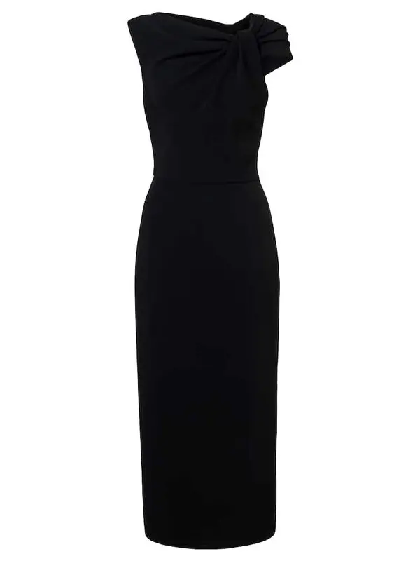 Givenchy Draped Cocktail Dress - Black