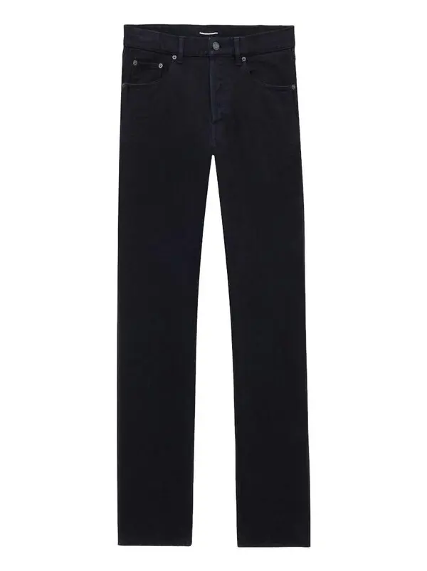 Saint Laurent Mick Straight Jeans - Black