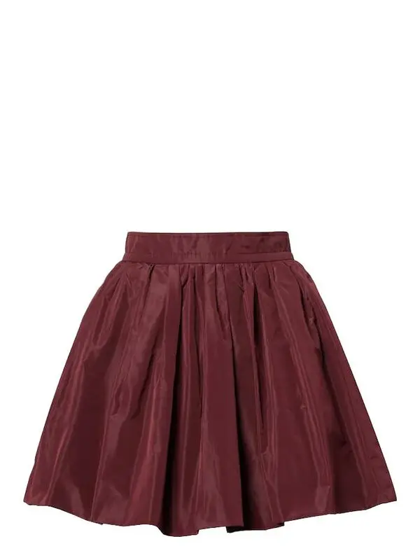 Patou Faille Balloon Miniskirt - Burgundy