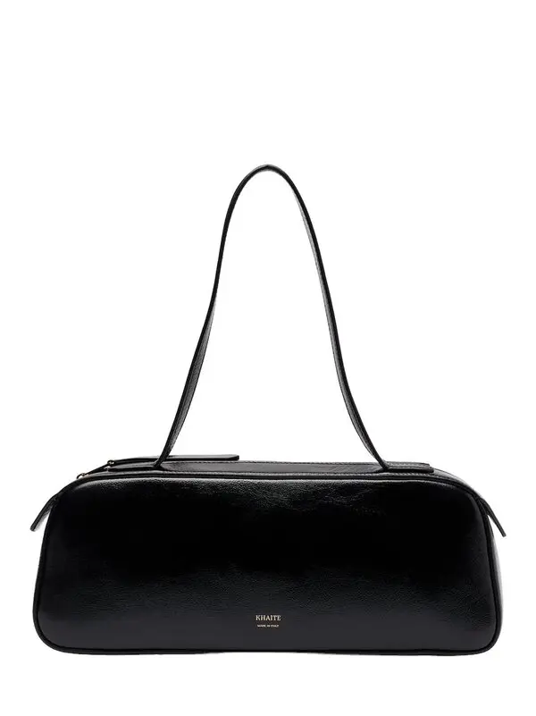 Khaite Simona Patent Leather Shoulder Bag - Black