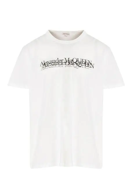 Alexander McQueen Logo Print T-shirt - White