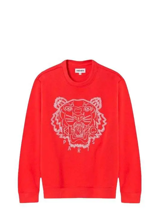 Kenzo China Capsule Tiger Logo Sweatshirt - Red