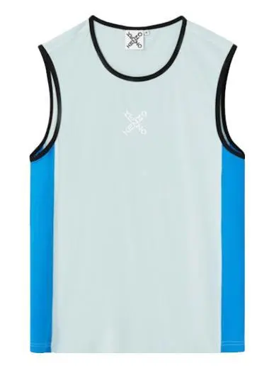 Kenzo Sport Vest Sleeveless Tank Top - Pale Grey