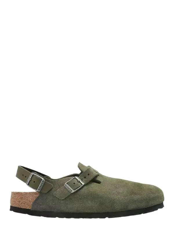 BIRKENSTOCK Tokio Buckle Slingback Mules - Green