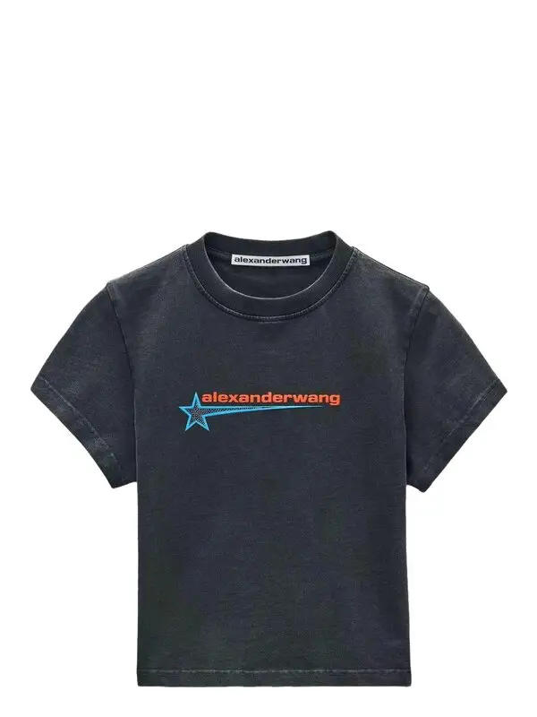 Alexander Wang Shrunken T-shirt - Black