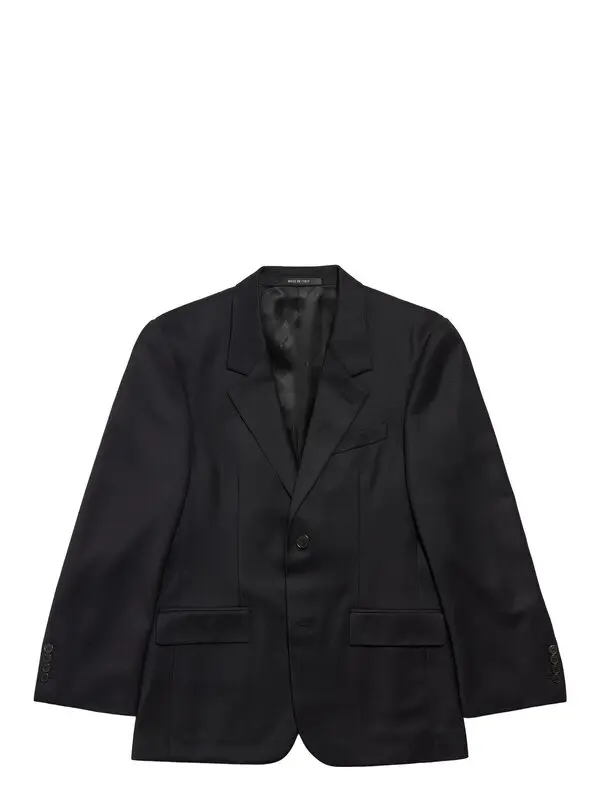 Balenciaga Tailored Wool Jacket - Black