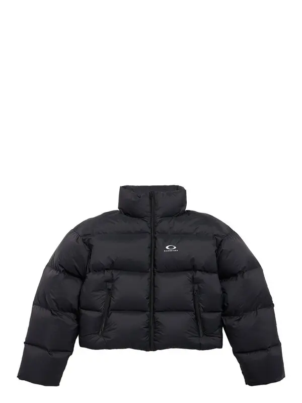 Balenciaga Garde-robe Cropped Puffer - Black