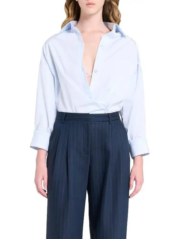 TWP Earl Asymmetric Button-up Shirt - Plein Air