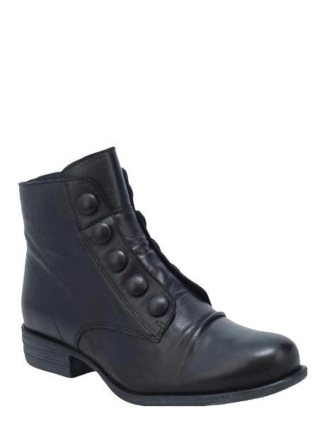 Miz Mooz Louise Block Heel Bootie - Black