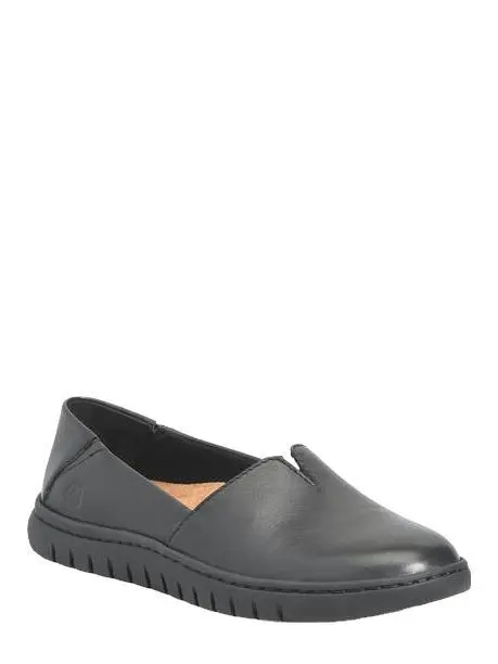 BØRN Leather Flat - Black Leather