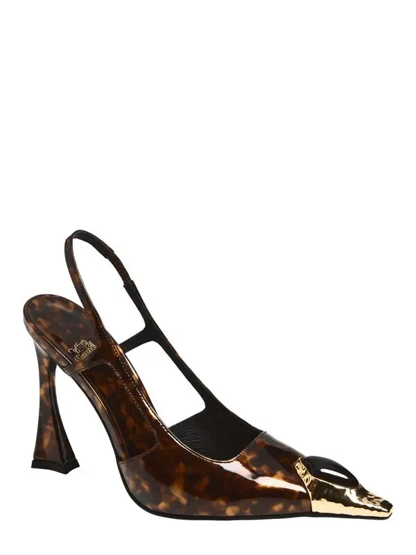 Jeffrey Campbell Sorcerer Pointed Toe Slingback Pumps - Tortoise Combo