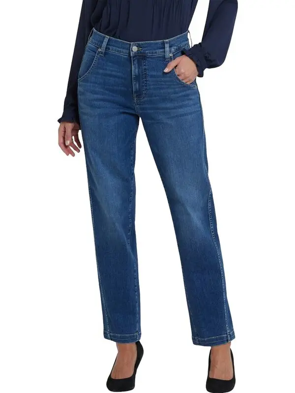 NYDJ Brooke High-waist Straight Leg Jeans - Opera Blue
