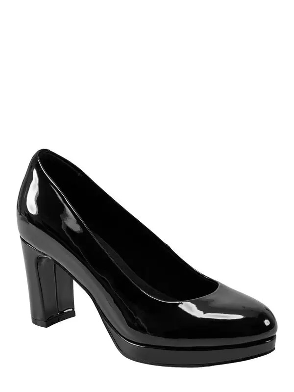 Rockport Platform Block Heel Pumps - Black
