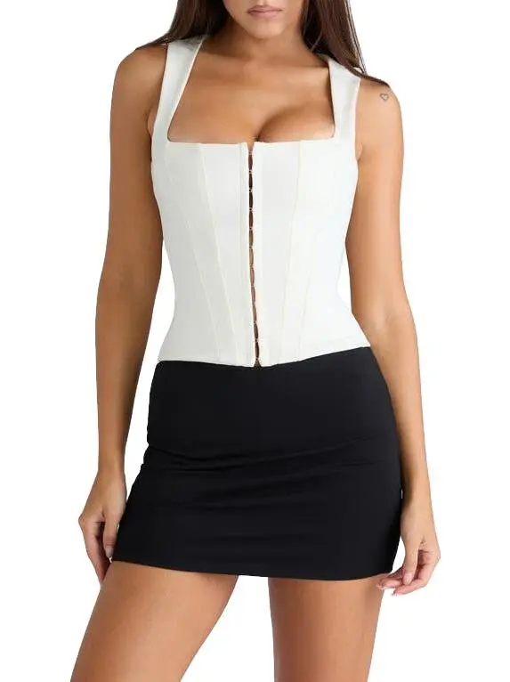 House Of Cb Balconette Corset Top - Ivory