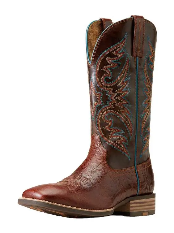 Ariat Square Toe Cowboy Boots - Gingersnap/marble Brown
