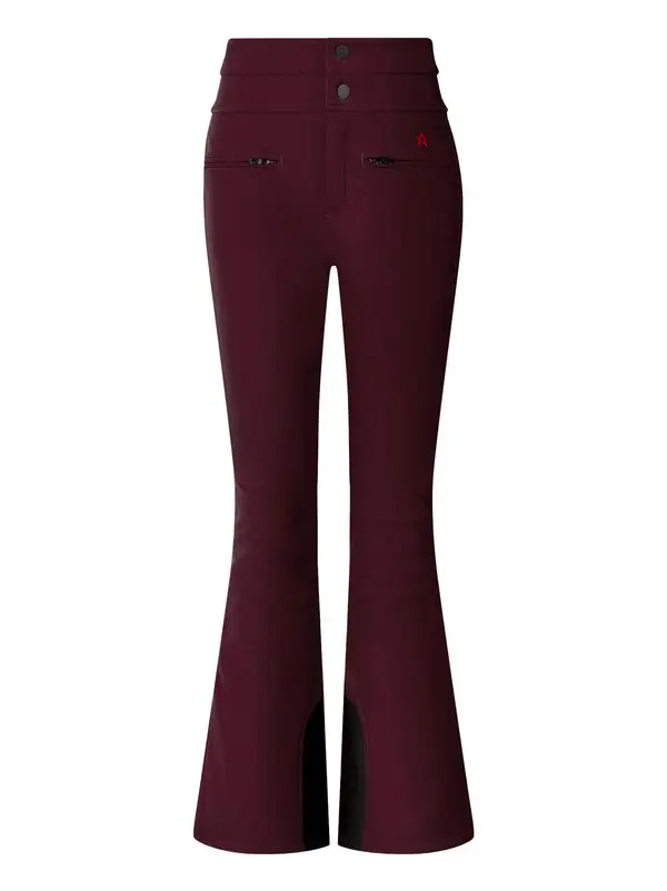 Perfect Moment High-waist Aurora Flare Ski Pant - Burgundy
