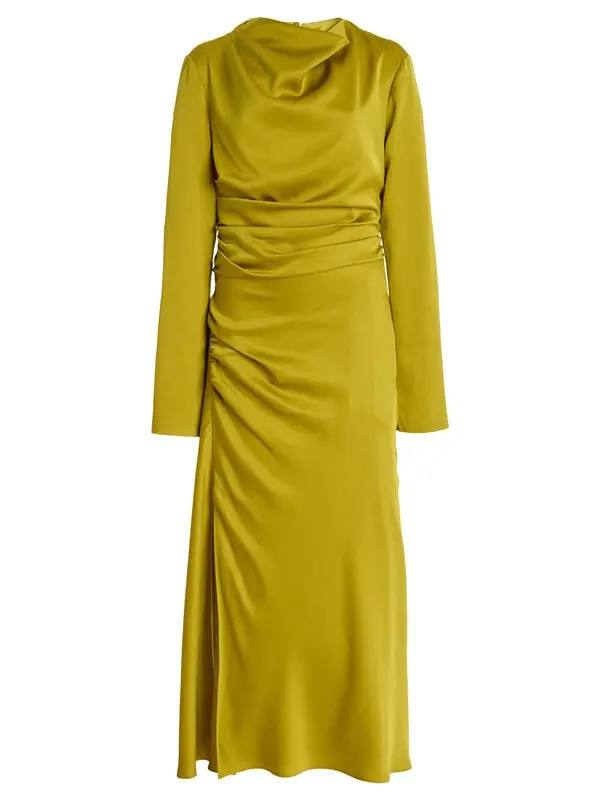 Simkhai Odessa Draped Midi Dress - Green