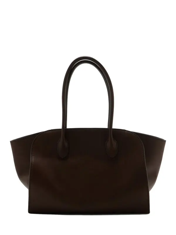 THE ROW Marlo 12 Leather Tote Bag - Brown