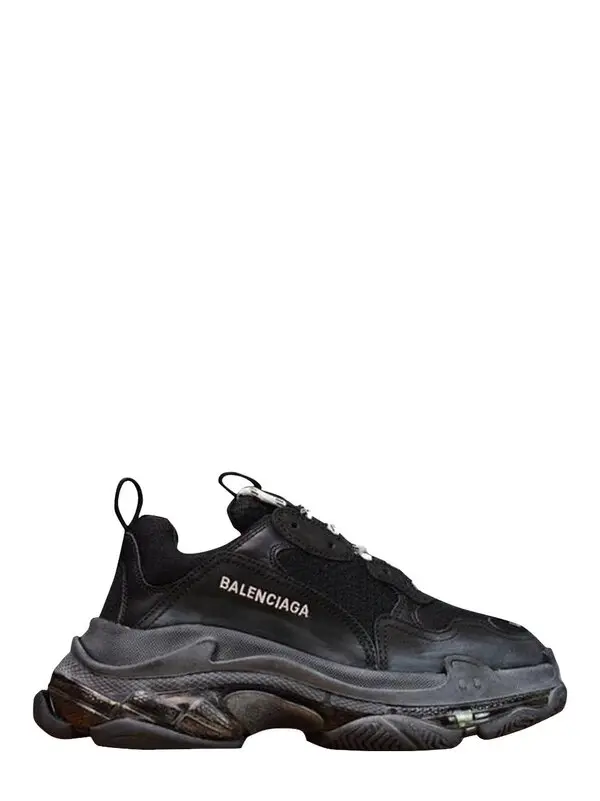 Balenciaga Triple S Sneaker With Clear Sole - Black