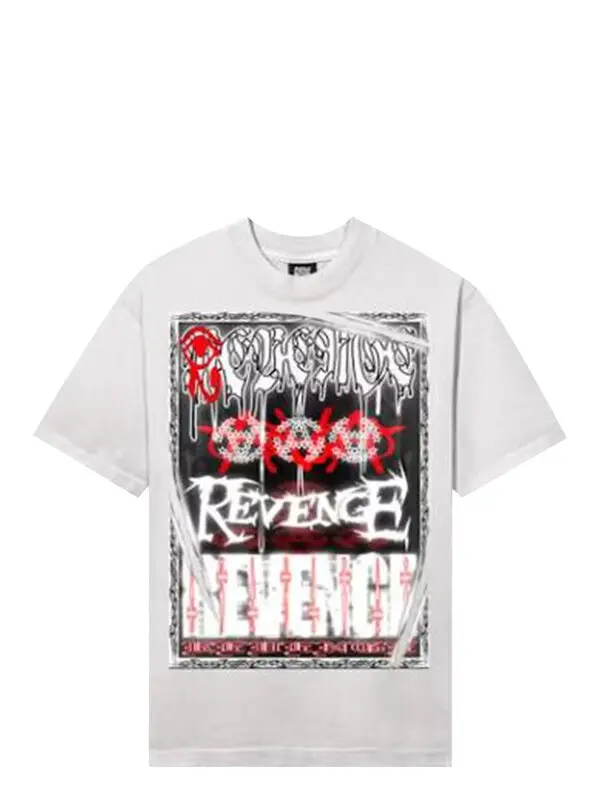 REVENGE Printed T-shirt - Grey