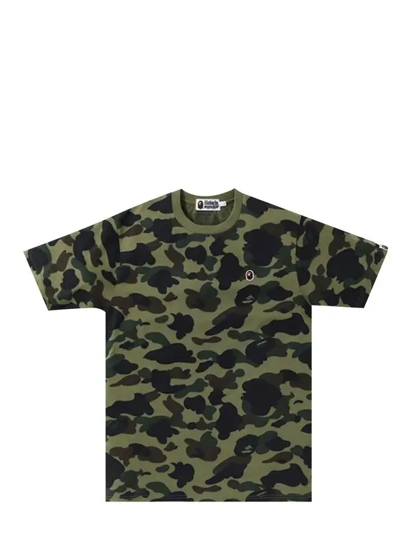 A BATHING APE 1st Camo One Point Mini Tee - Green