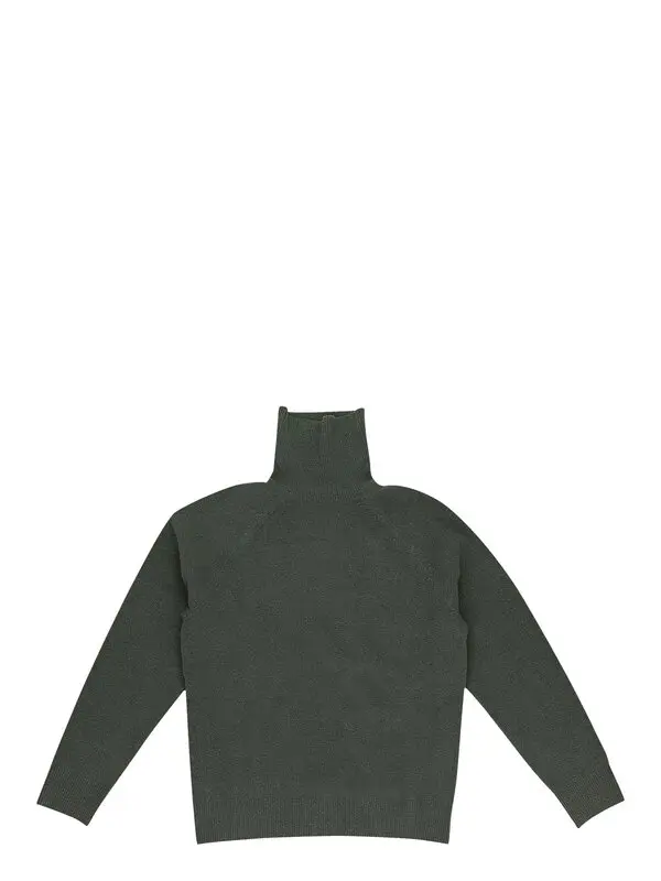 Aimé Leon Dore Boiled Wool Turtleneck Sweater - Green