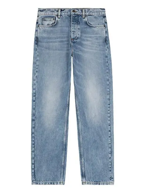 The Kooples Faded Straight-leg Jeans - Baby Blue