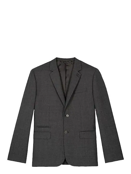 The Kooples Notch-lapel Slim-fit Wool Blazer - Grey