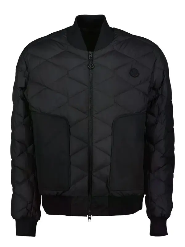 Moncler Quilted Bomber Jacket - Black