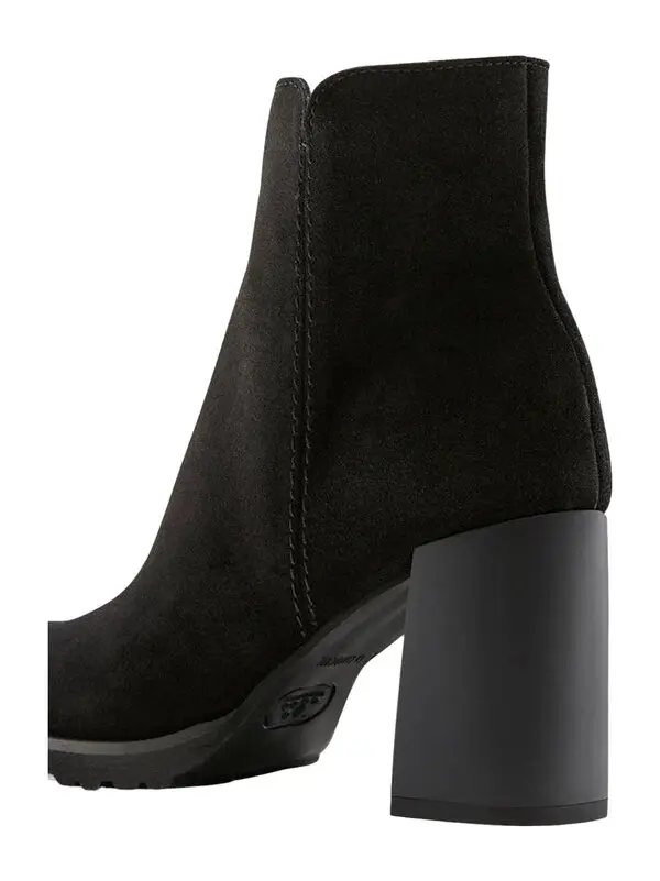 La Canadienne Maggie Suede Ankle Booties - Black