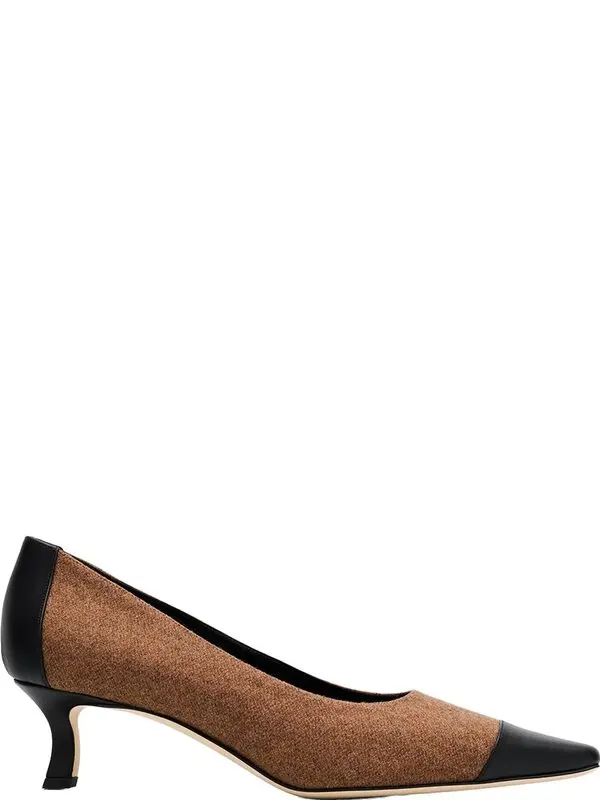 Manolo Blahnik Mionel Pumps - Black/brown