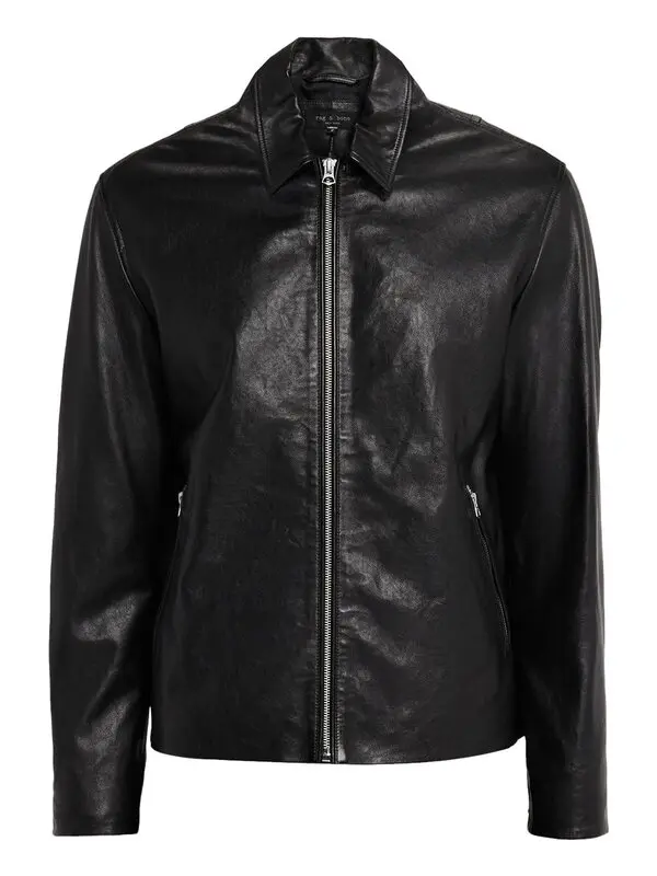 Rag & Bone Melrose Leather Jacket - Black