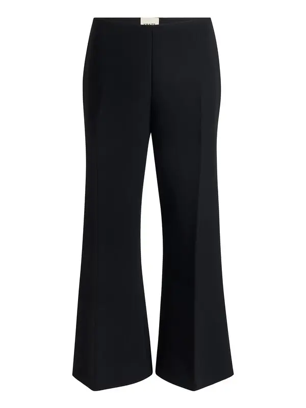 Khaite Walter Pant In Crepe - Black