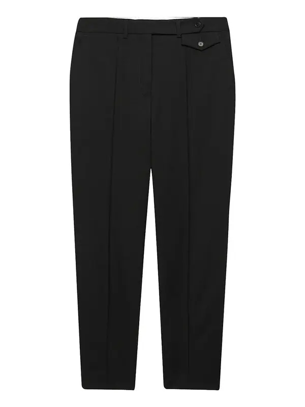 Prada Tailored Virgin Wool Pants - Nero