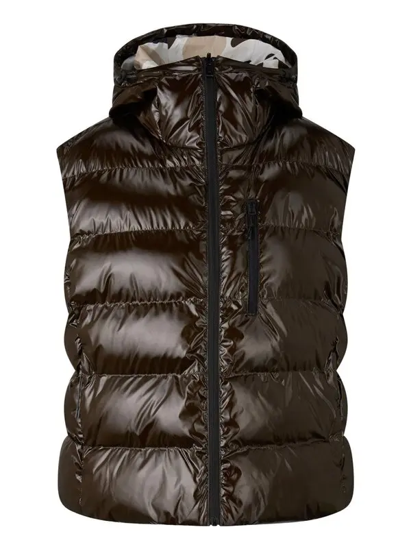 Bogner Reversible Quilted Vest - Chocolate
