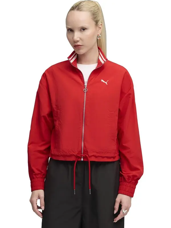 PUMA Premium Essentials Short Jacket - Red