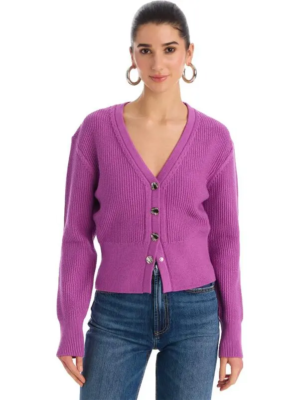 Allison Fallon Cardigan - Purple / Pink