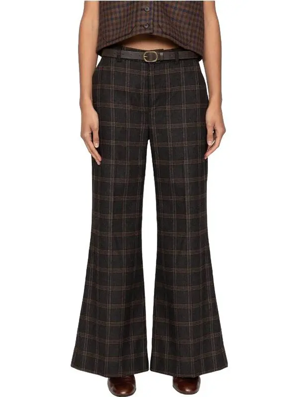 Sea Monroe Plaid Wool Pants - Stripe