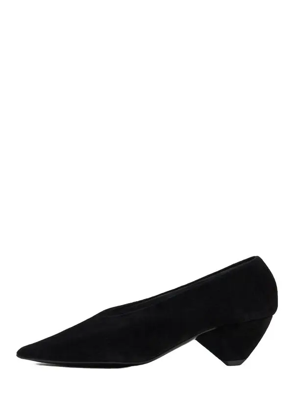 Bimba Y Lola Suede Pointed-toe Pumps - Black