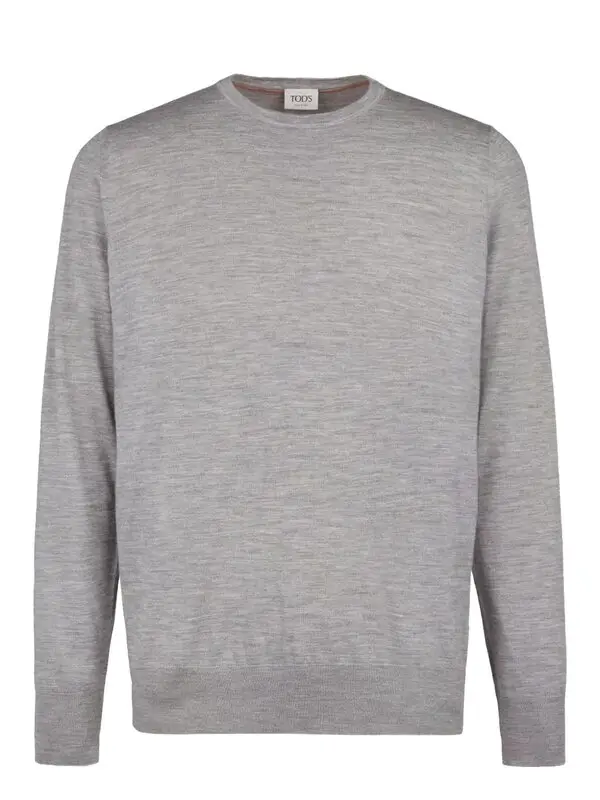 TOD'S Long-sleeve Crew-neck Sweater - Grey