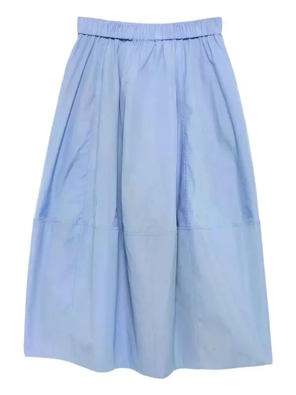 Co Collection Panelled Cotton Skirt - Blue