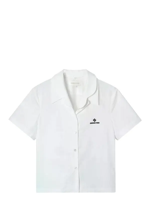 SHUSHU/TONG Layered Collars Short-sleeved Shirt - White
