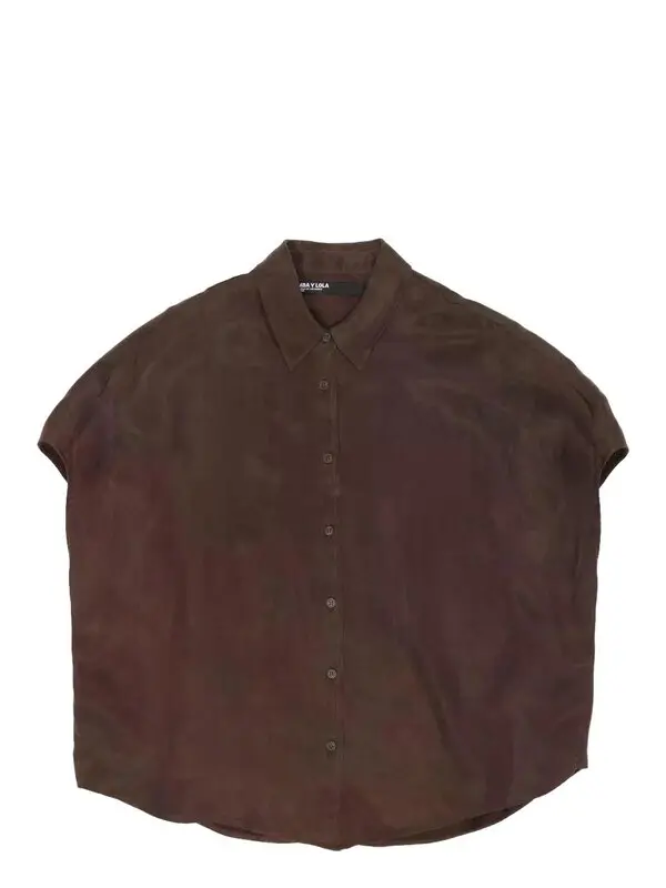 Bimba Y Lola Short-sleeved Buttoned Shirt - Brown