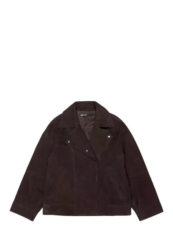 Bimba Y Lola Suede Double-breasted Jacket - Brown