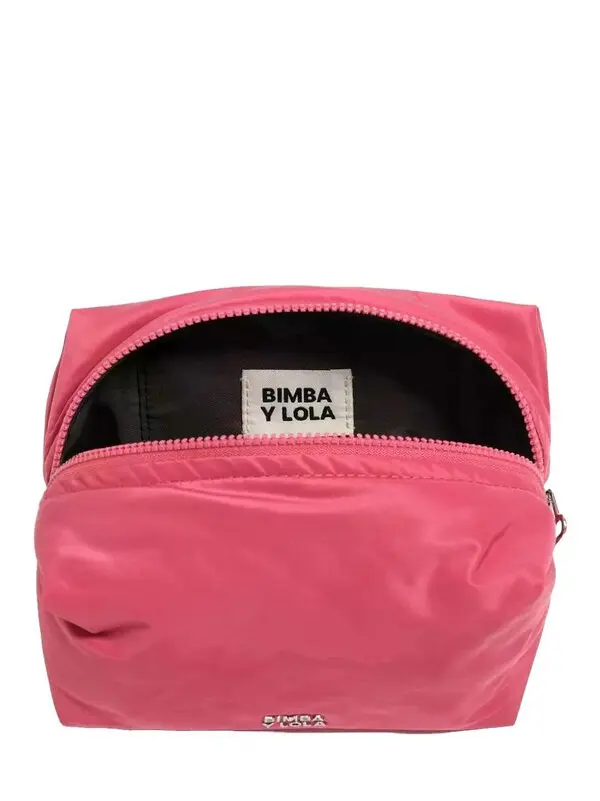 Bimba Y Lola Logo-plaque Make-up Bag - Pink